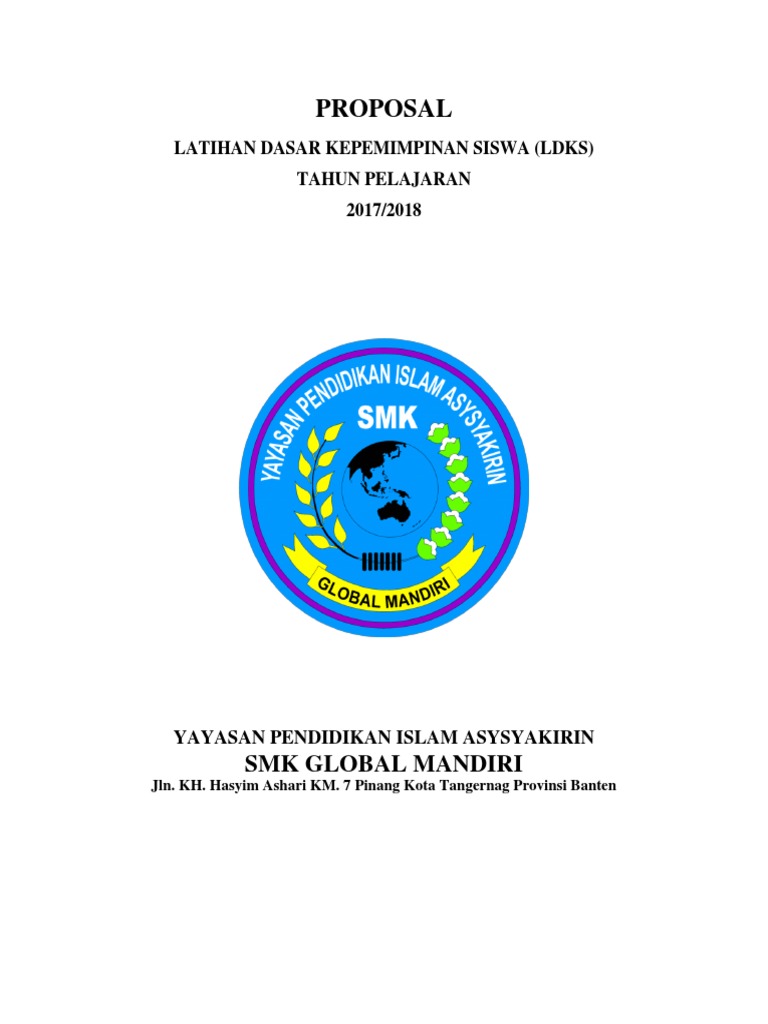 Proposal Kegiatan LDKS SMK 2017/2018 | PDF | Karier & Perkembangan