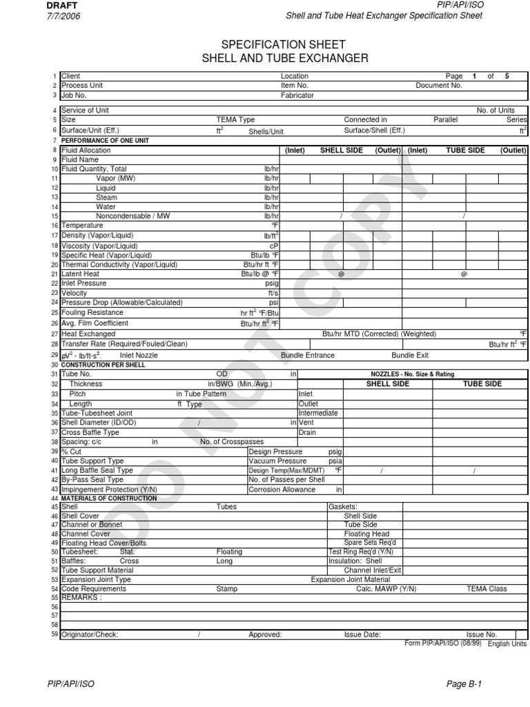 DS 26-101 - IsO 16812 Shell and Tube Heat Exchangers API 660 ...