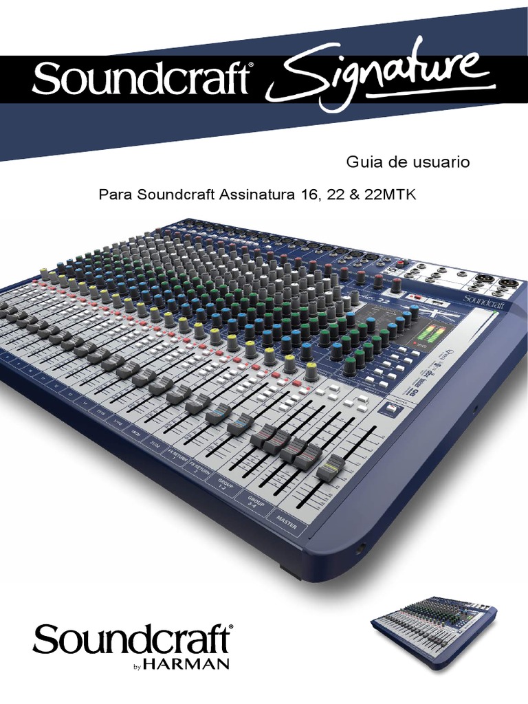 Soundcraft Signature 16 Manual PT-BR | PDF | Microfone | Cor