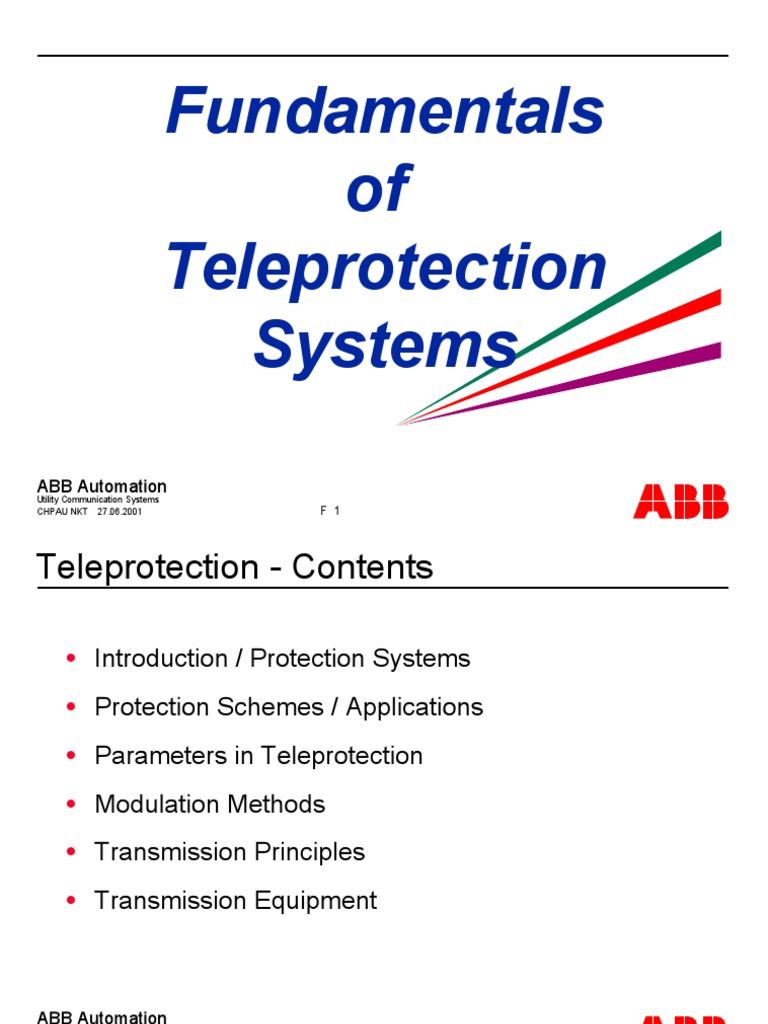 Fundamentals of Teleprotection Systems | PDF | Communications System ...