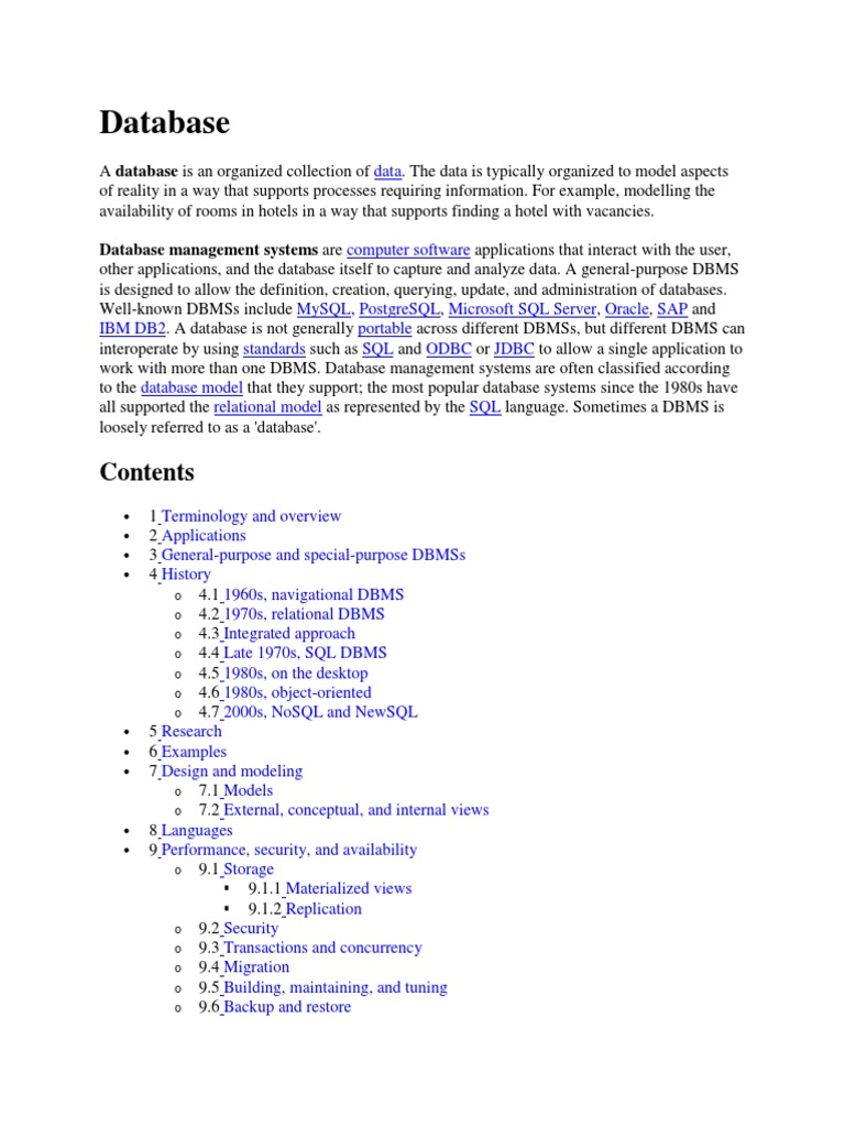 An In-Depth Look at Databases: Models, Systems, Applications and ...