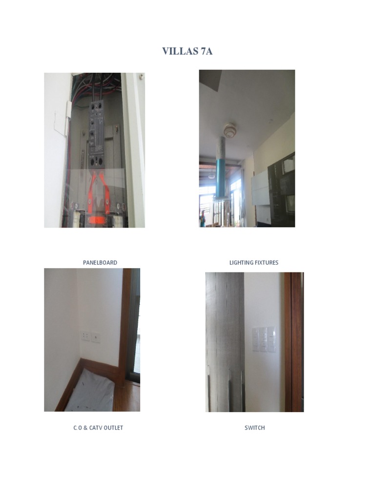 Villas 7A: Panelboard Lighting Fixtures | PDF