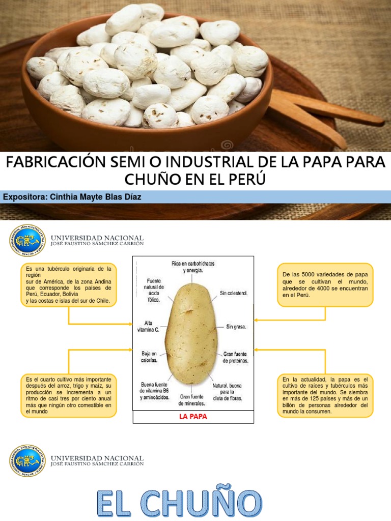 proceso semi o industrial de la papa para chuño en el peru | Patata ...