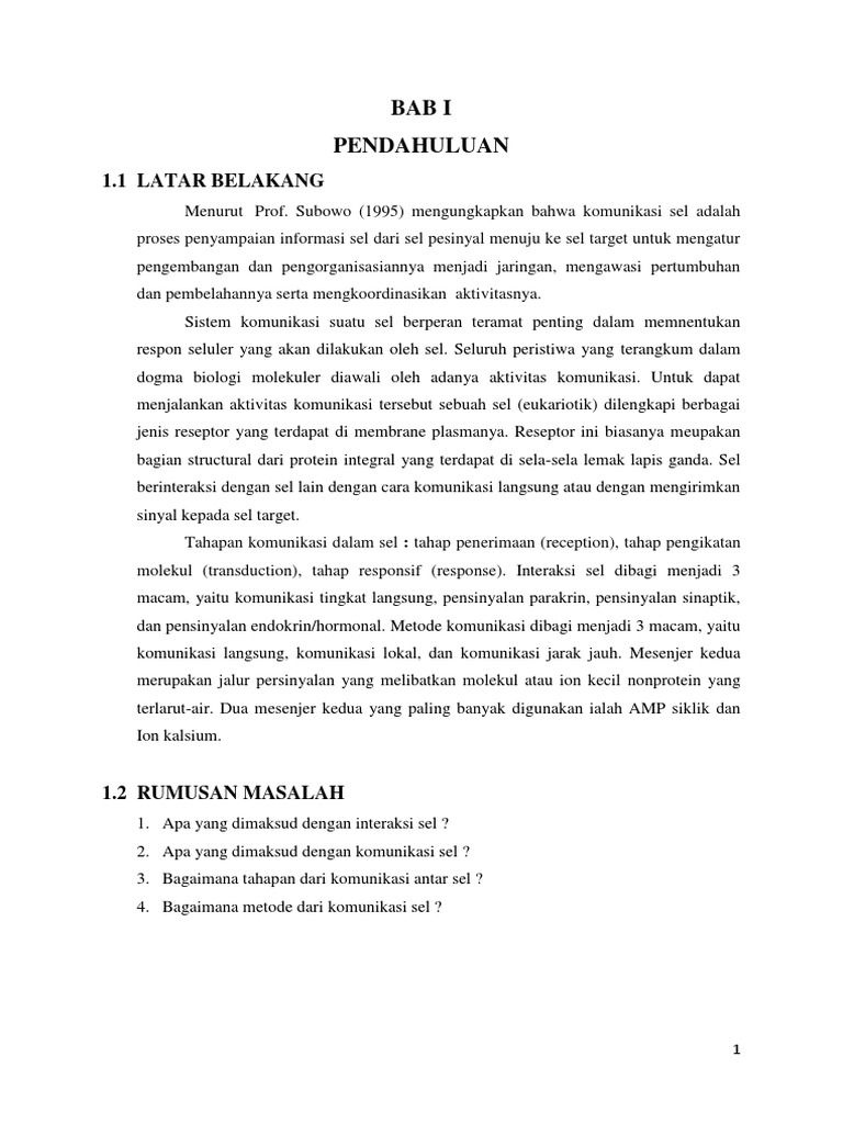 Bab II-biologi (Interaksi Sel) | PDF
