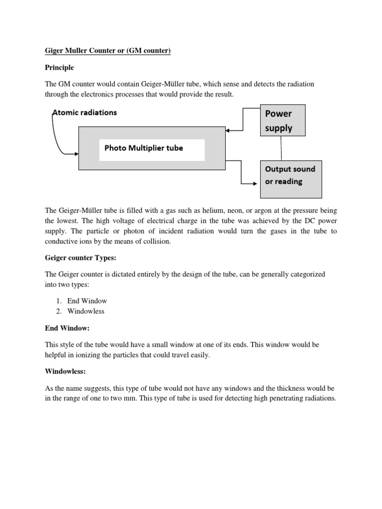 GM Counter | Download Free PDF | Radiation | Physical Sciences