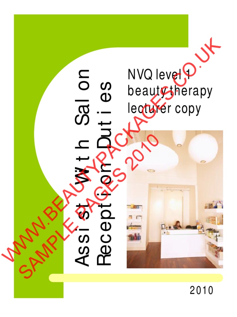 VTCT Hair and Beauty Studies Level 3 Advanced Diploma ADR Unit 8 | PDF ...