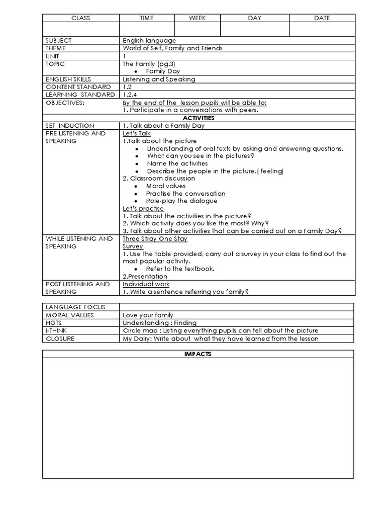 English Year 5 Unit 1 LP PDF English Language Noun