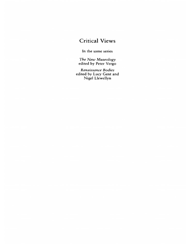 Critical Views: in The Same Series | PDF | Marx's Theory Of Alienation ...