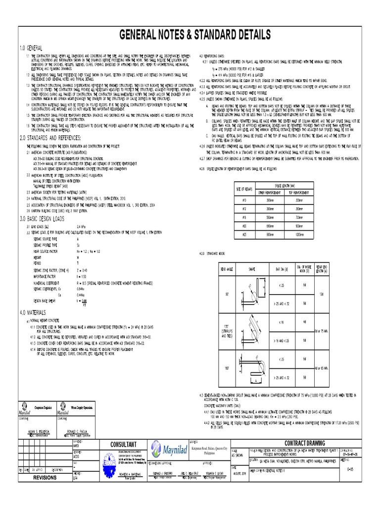 General Notes & Standard Details Guide | PDF | Unrest