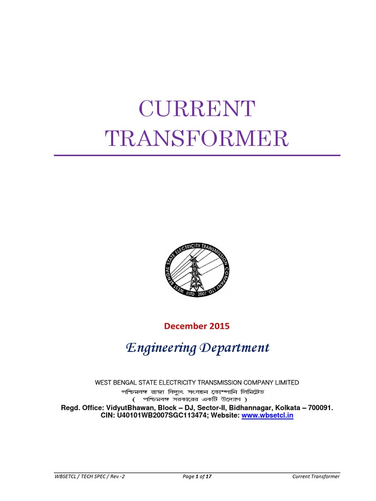 Current Transformer Rev2 | Download Free PDF | Transformer | Insulator ...
