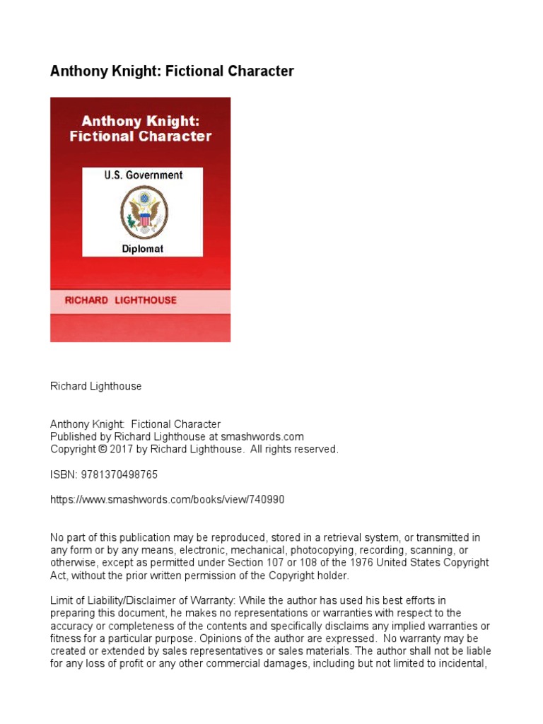 Anthony Knight Fictional Character | PDF | National Security Agency ...