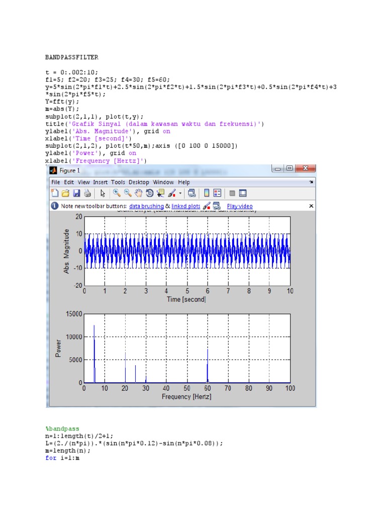 Bandpass, Highpass, and Lowpass Filters | PDF | Teaching Methods & Materials