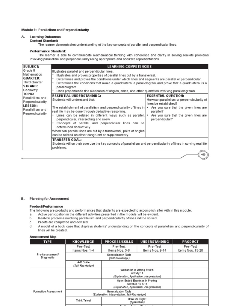Math Module Pdf Pdf Rectangle Elementary Geometry