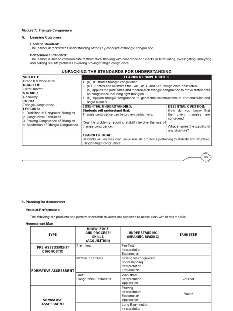 Math Module PDF | PDF | Triangle | Geometry