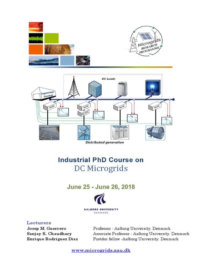 PHD - Industrial Course On DC Microgrids PDF | PDF | Distributed Generation | Direct Current