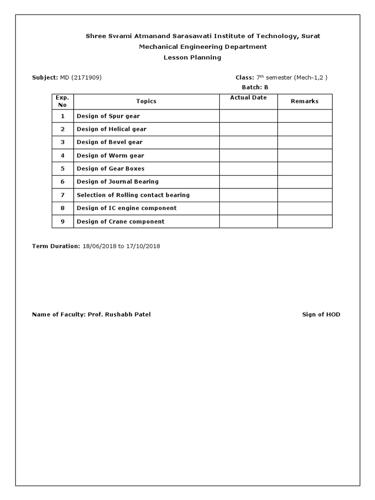 MD Lab Planning | PDF