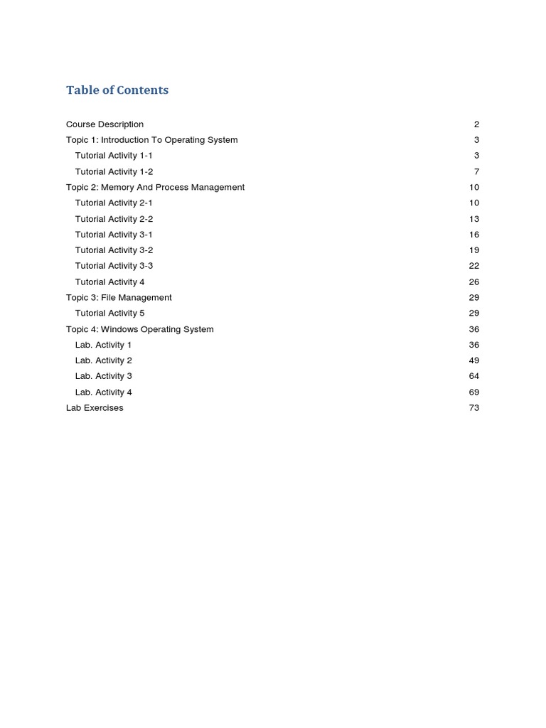 A Comprehensive Guide to Operating System Fundamentals | PDF | Scheduling (Computing ...