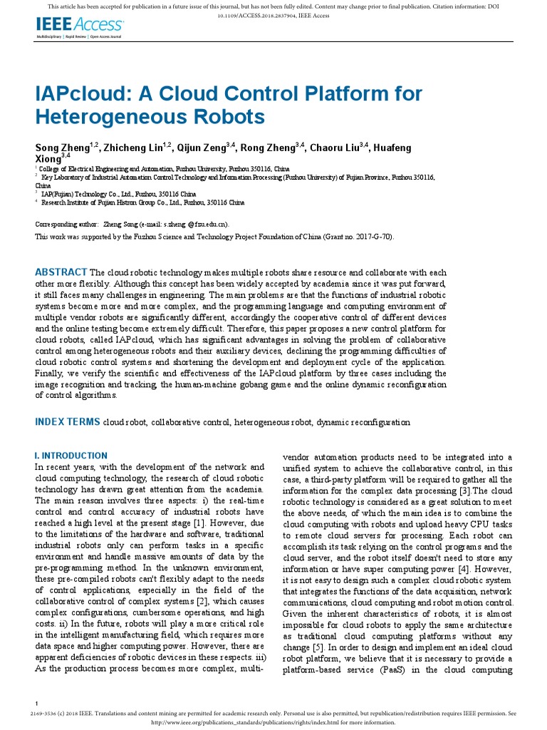 IAP Cloud Control | PDF | Cloud Computing | Robotics