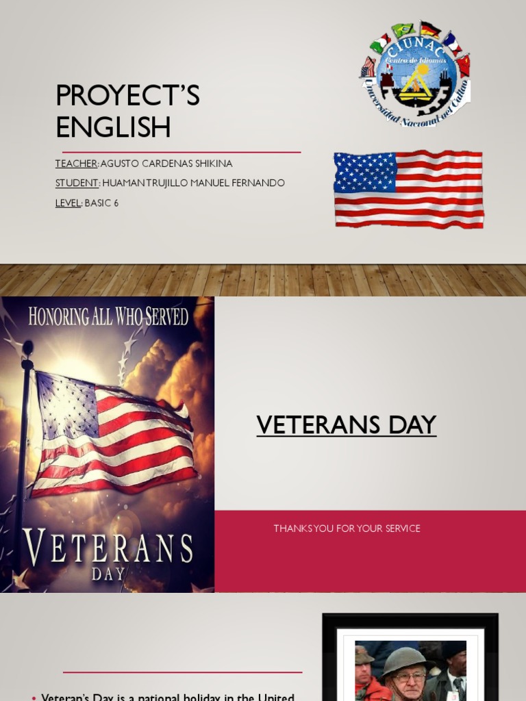 Proyect'S English: Teacher: Agusto Cardenas Shikina Student: Huaman Trujillo Manuel Fernando ...