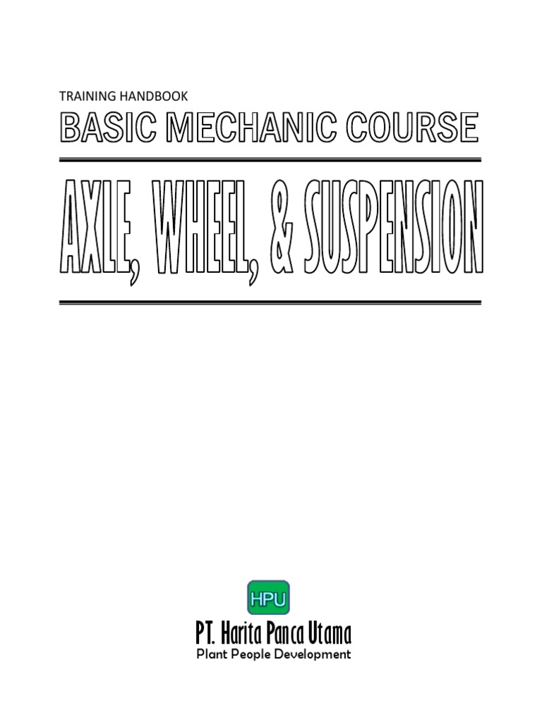 Axle 2C 20wheel 2C 20 20suspension 20HPU | PDF