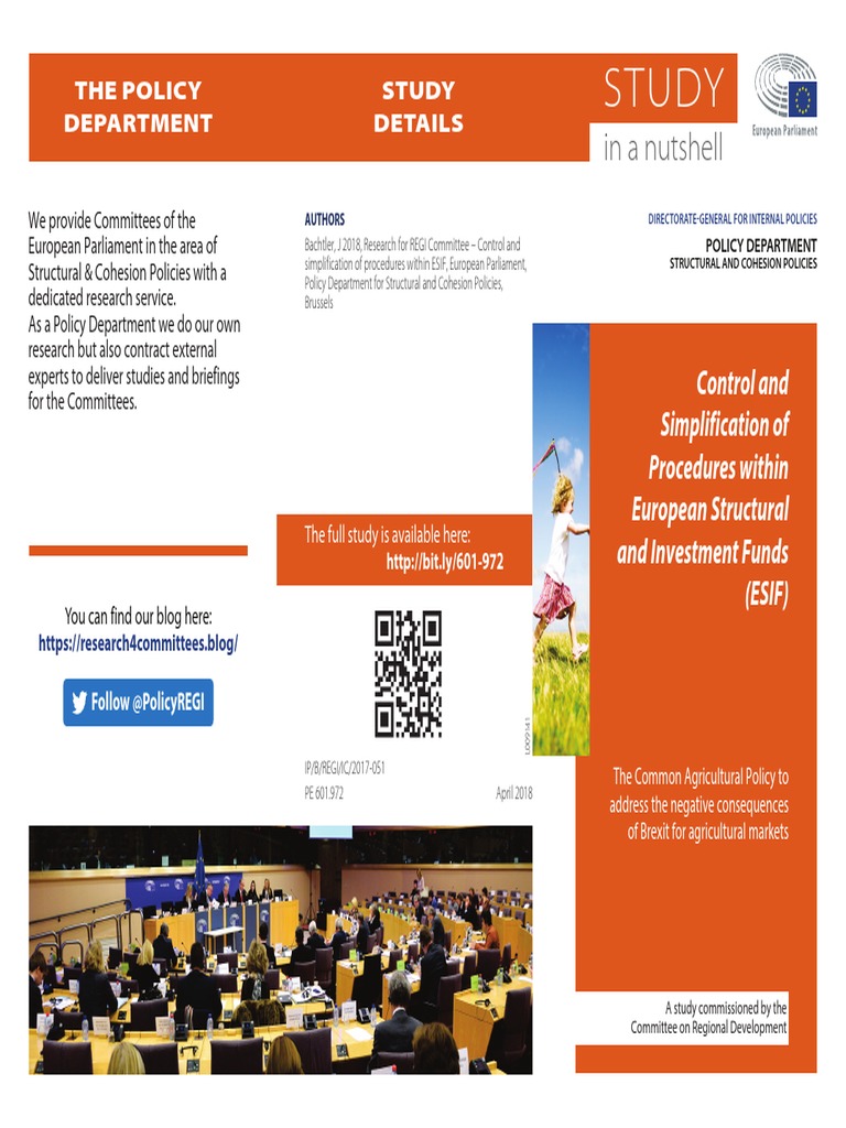 Control and Simplification of Procedures Within European Structural and ...