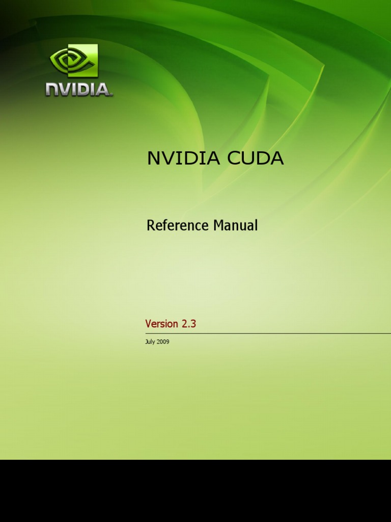 Cuda Reference Manual | PDF | Software Development | Computer Programming