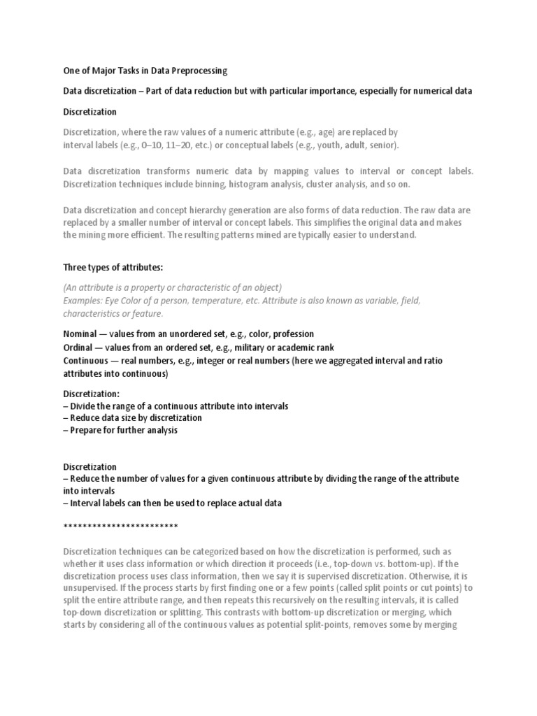 Data Discretization | PDF | Histogram | Cluster Analysis