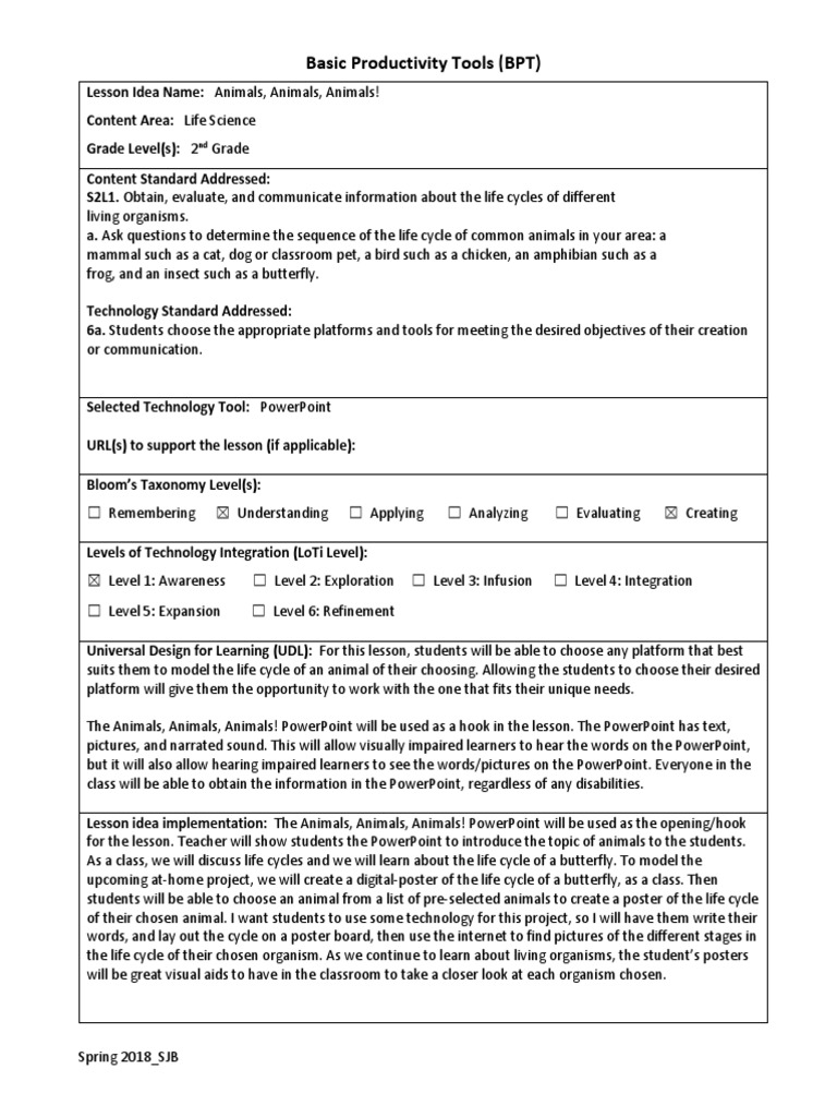 Basic Productivity Tools Lesson Idea | PDF | Product Lifecycle | Cognitive Science