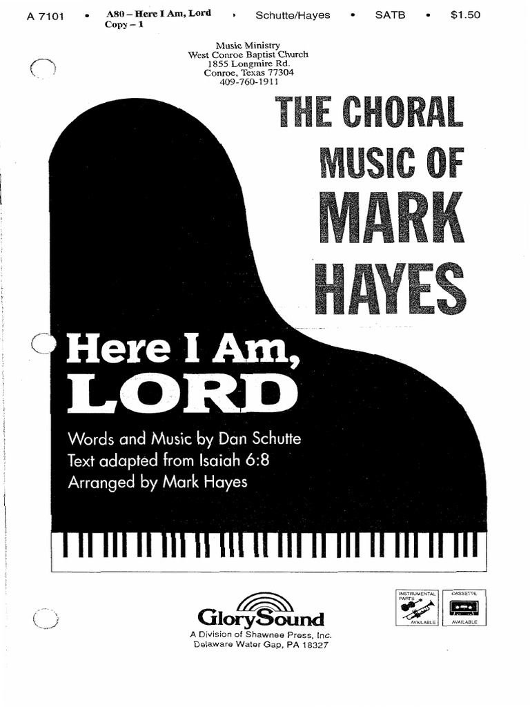 Here I Am Lord SATB PDF | PDF