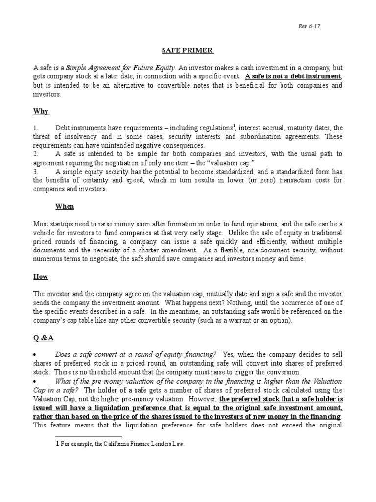 Safe Primer: For Example, The California Finance Lenders Law | Download ...