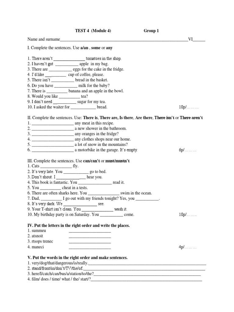 TEST 4 Messages 1 | PDF