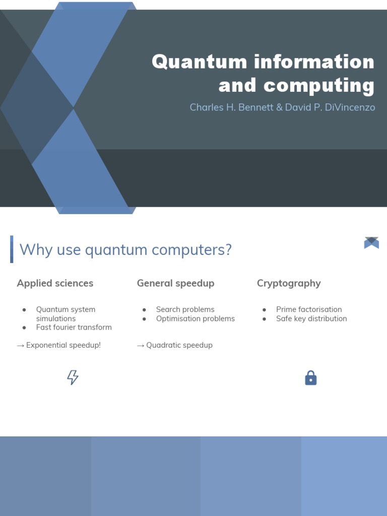 Quantum Information & Computing | PDF | Quantum Computing | Condensed Matter Physics