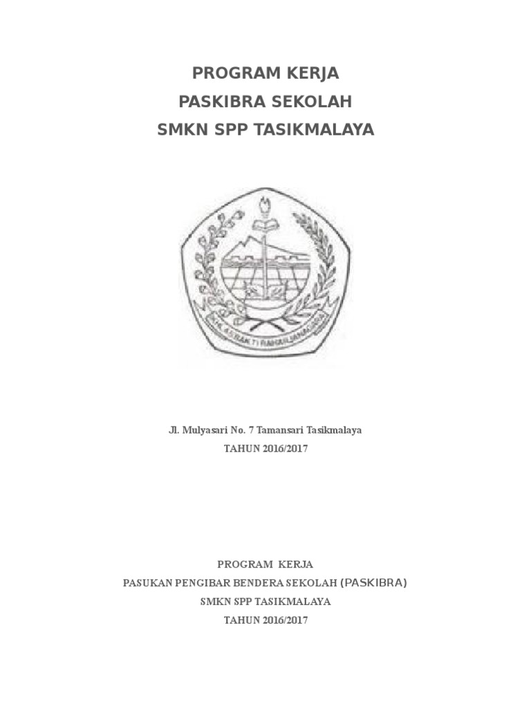 Contoh Program Kerja Paskibra | PDF