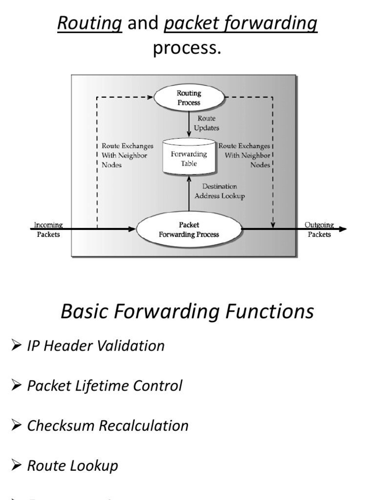 Routing and Packet Forwarding: Process | PDF | Router (Computing) | Ip ...