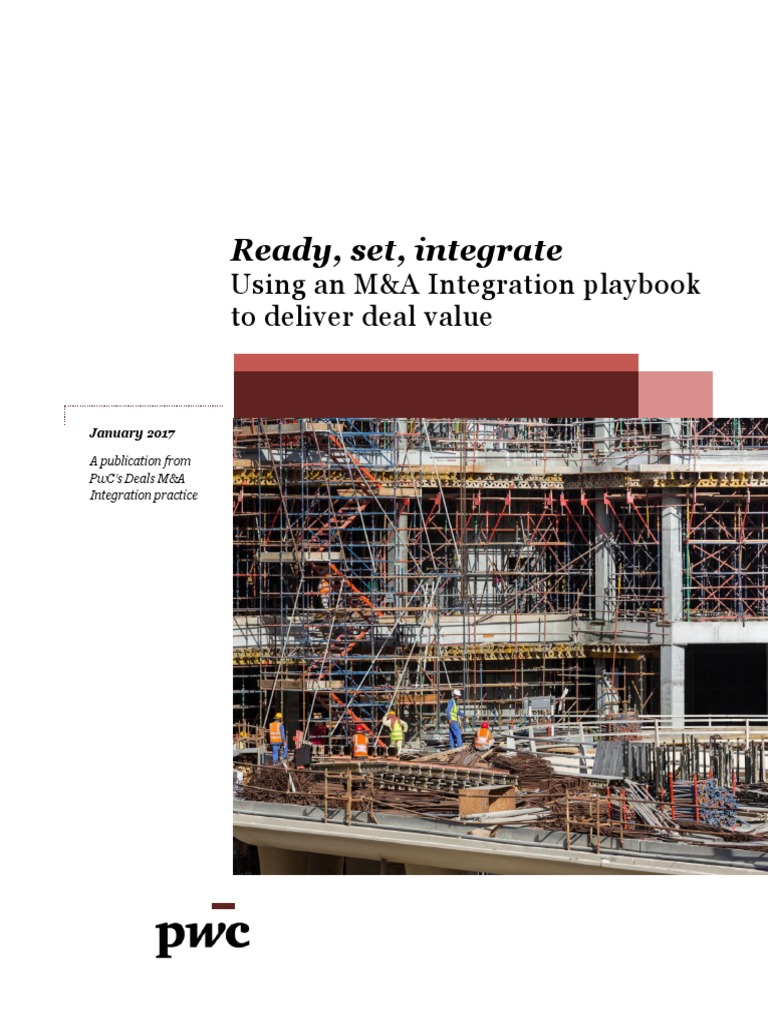 PWC Ma Integration Playbooks | PDF | Mergers And Acquisitions | Strategic Management