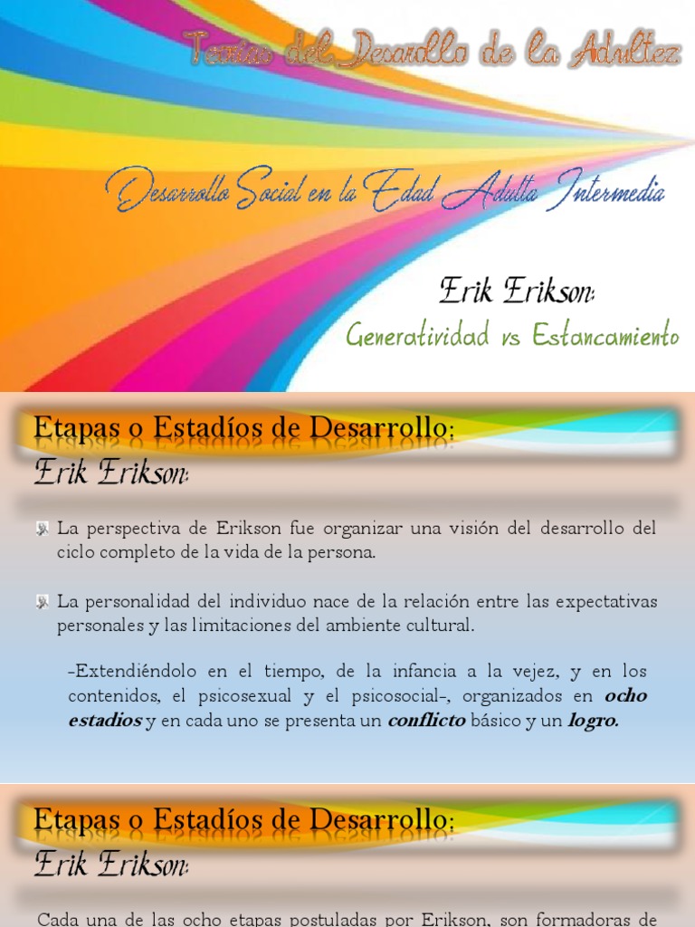 Erikson Generatividad Estancamiento | Adultos | Sicología y ciencia ...