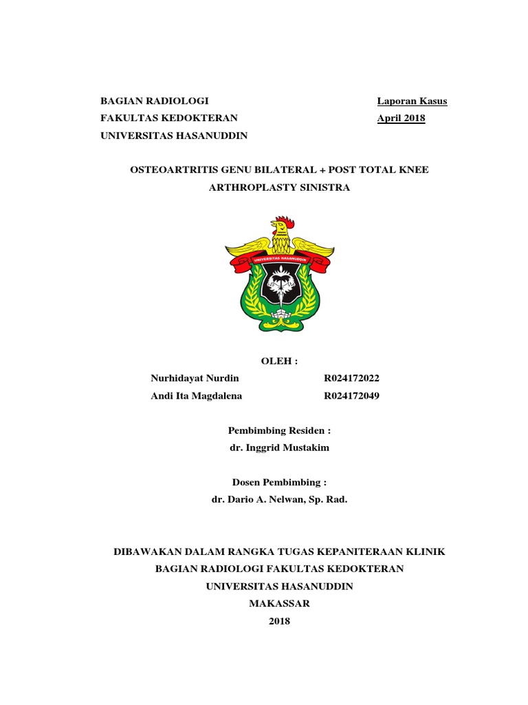 Revisi - Lapsus Radiologi - OA Genu Bilateral + TKA Sinistra | PDF