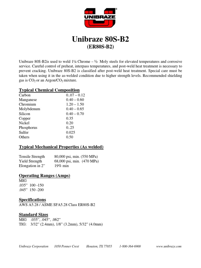 Guide to Welding 11⁄4 Chrome – 1⁄2 Moly Steels for Elevated ...