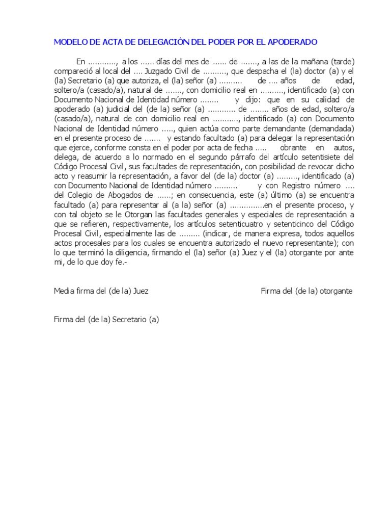 MODELO DE ACTA DE DELEGACIÓN DEL PODER POR EL APODERADO.rtf