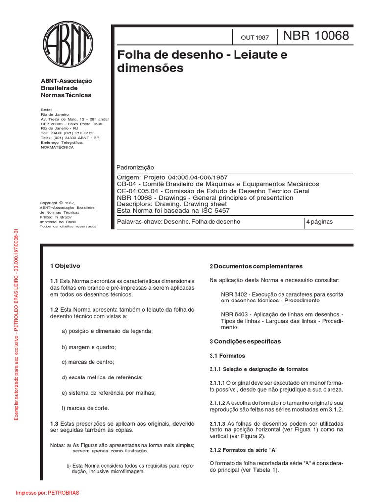 NBR 10068 | PDF