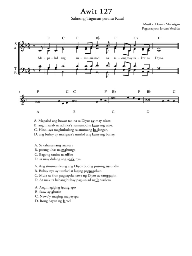 Awit 127 PDF | PDF