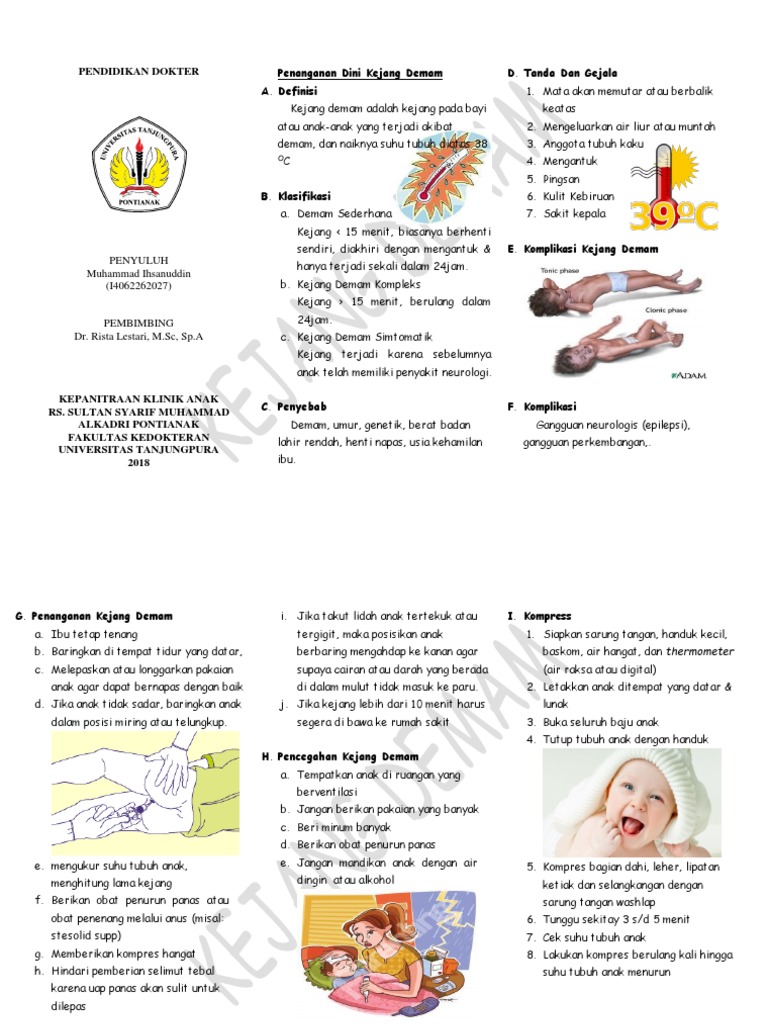 Leaflet Kejang Demam | PDF
