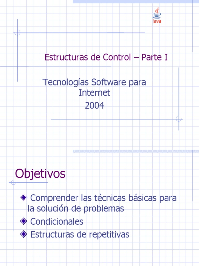 Estructuras de Control en Java | PDF | Java (lenguaje de programación) | Algoritmos