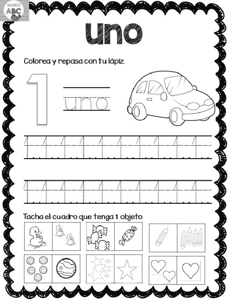 Actividades Para Favorecer El Trazo y El Conteo Del 1 Al 10
