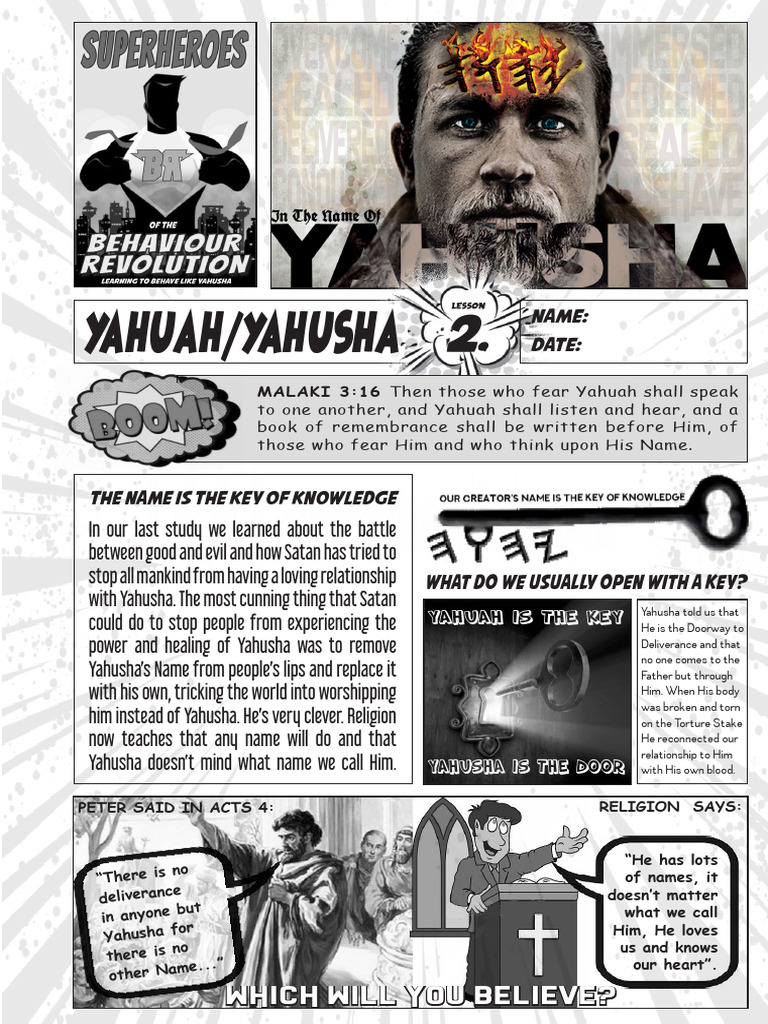 Study.2 - THE NAME YAHUAH/YAHUSHA | PDF | Yahweh | Hebrew Language