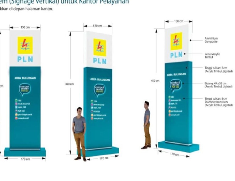 Ukuran Totem PLN | PDF