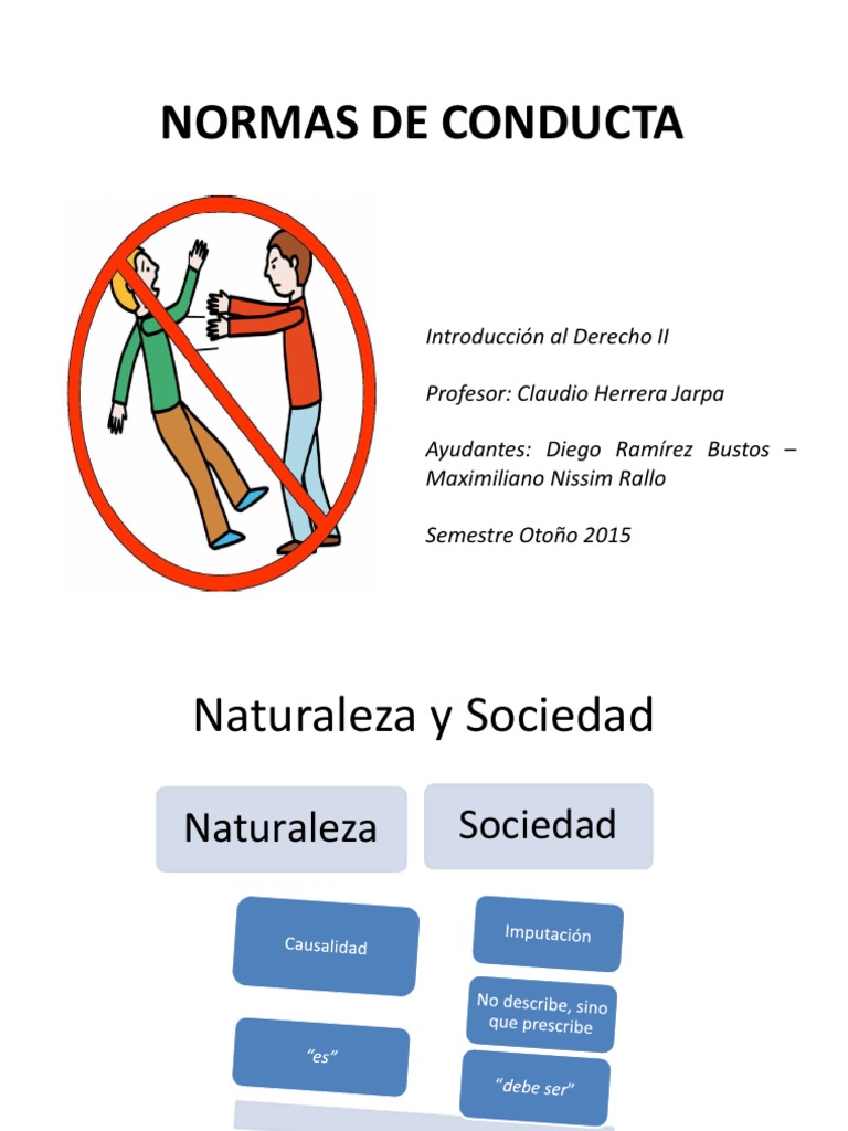 Normas De Conducta 1 Pdf Moralidad Comportamiento