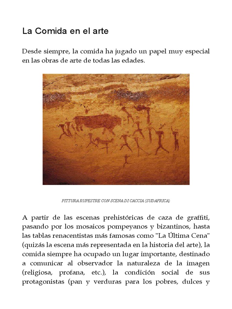 La Comida en El Arte | PDF | Pinturas | Naturaleza muerta