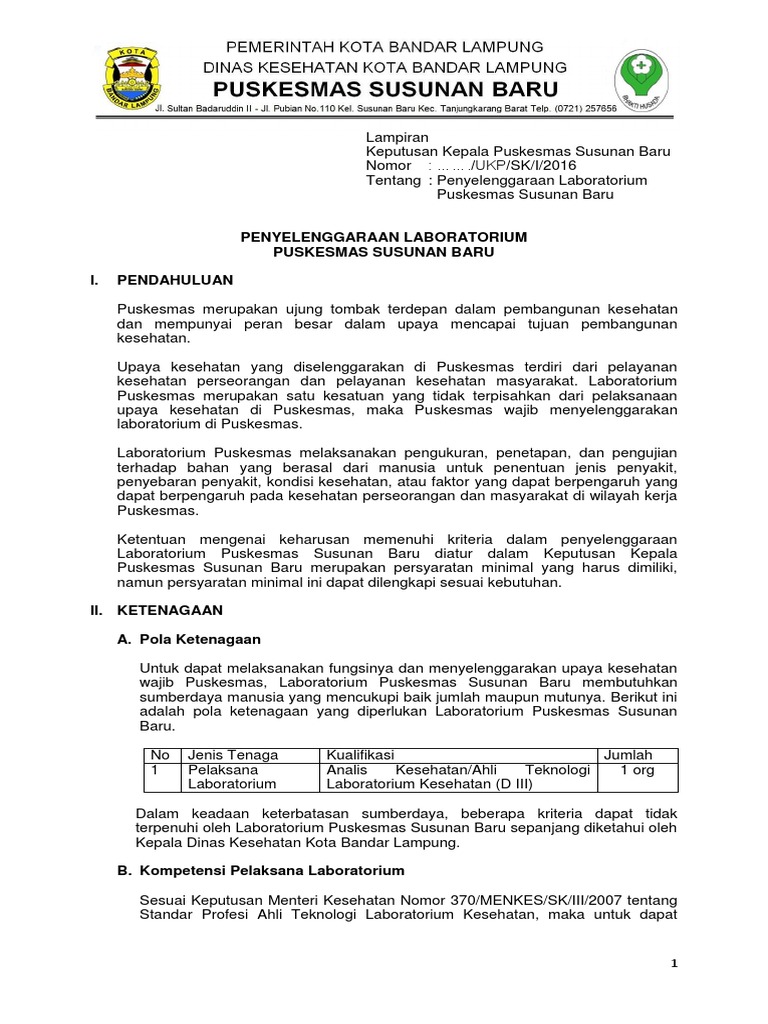 CONTOH SK Lampiran | PDF