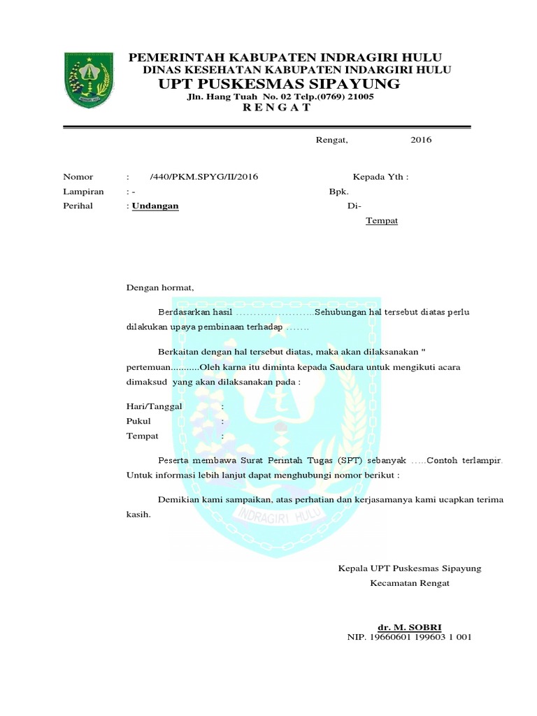 Contoh Blanko Surat | PDF